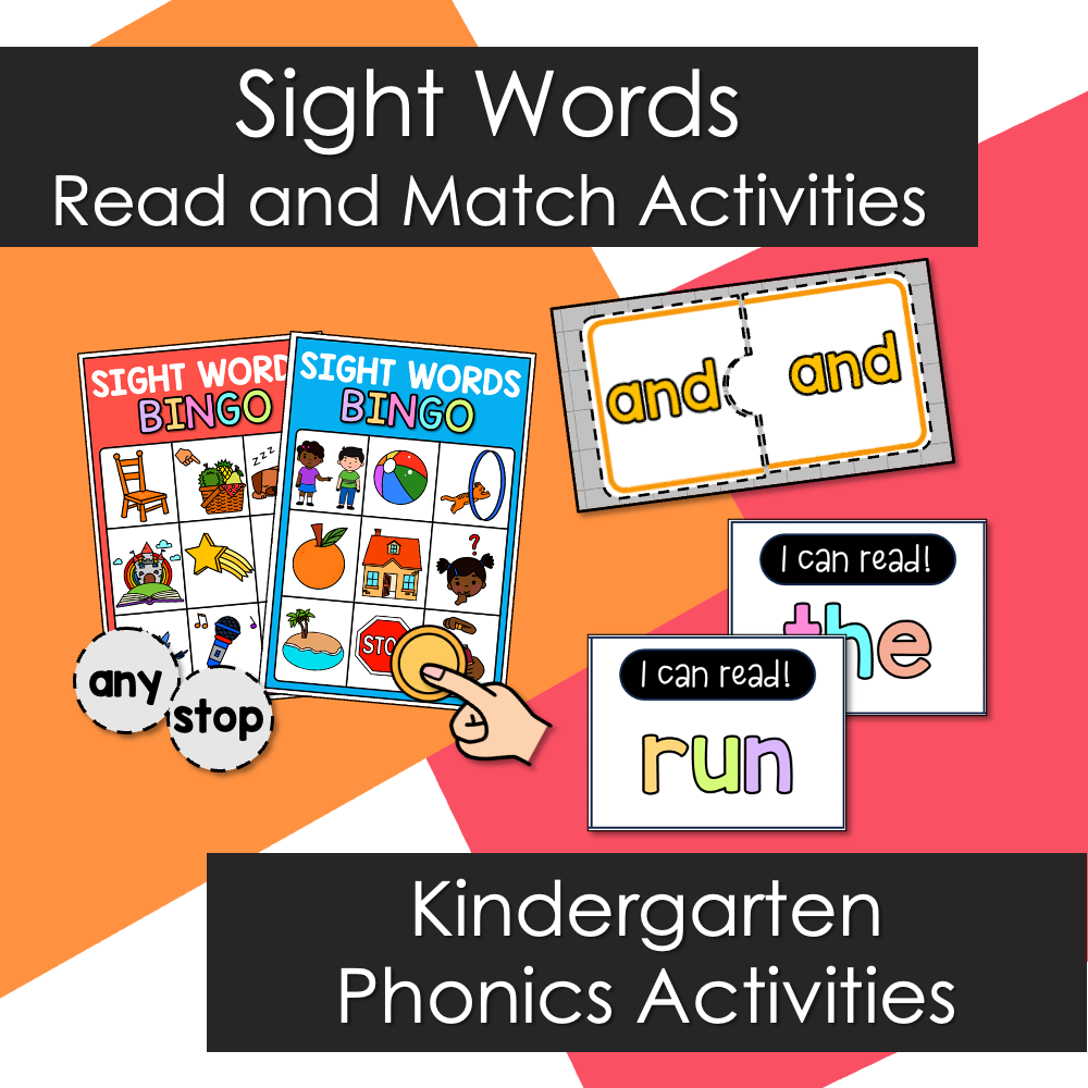 Sight Word Match and Read - Clever School Teacher