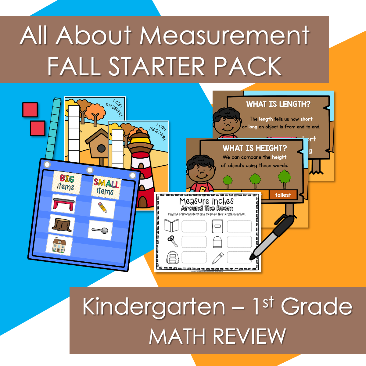 All About Measurement Fall Starter Pack - Clever School Teacher