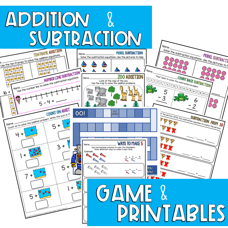 Addition & Subtraction - Clever School Teacher