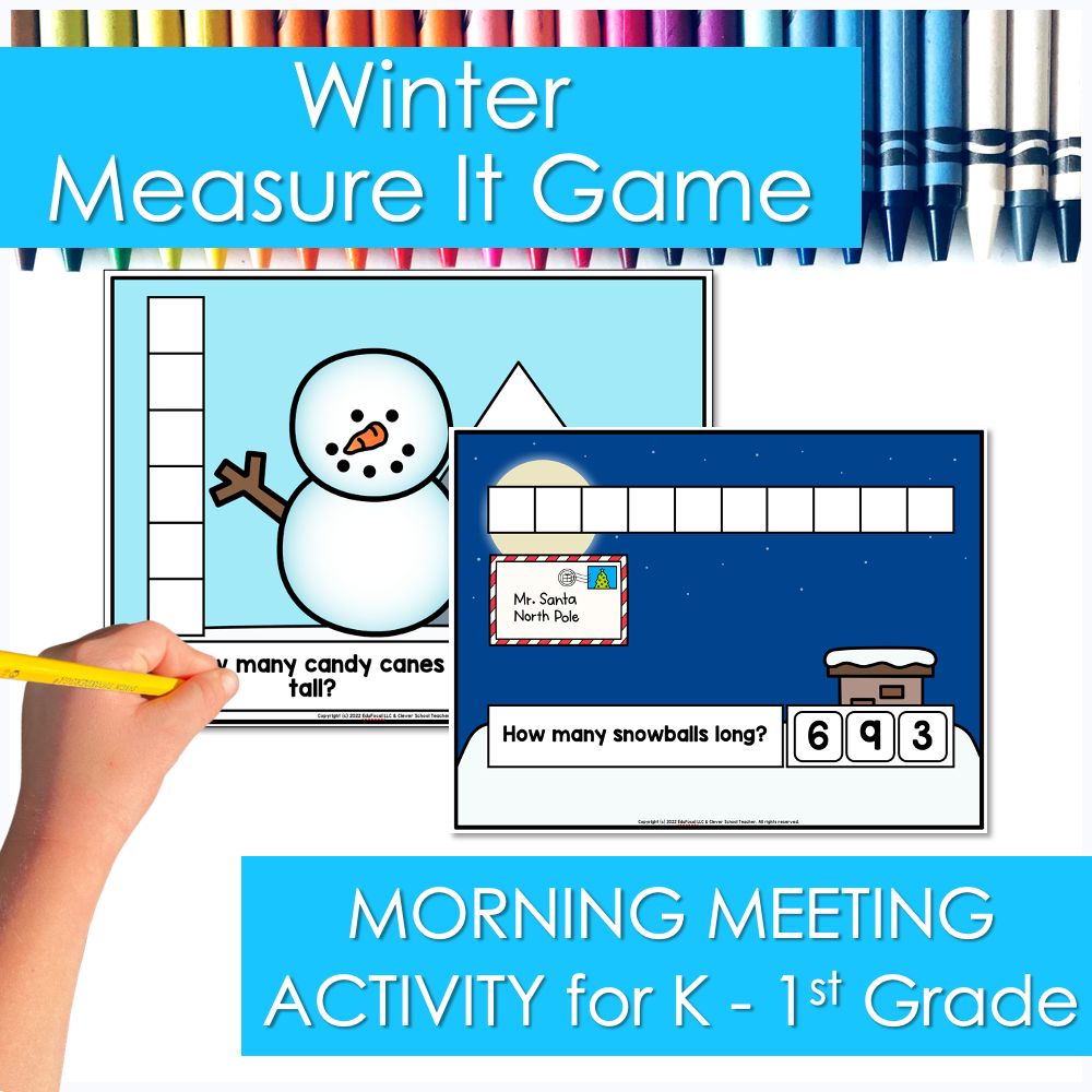 Snowflakes Measure It - Clever School Teacher