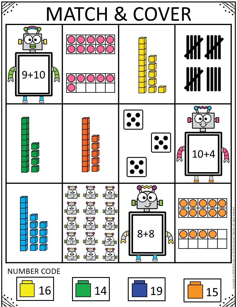 Place Value Robots – Math - Clever School Teacher