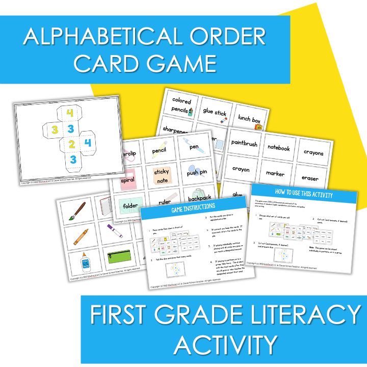 School Supply Sort - Clever School Teacher