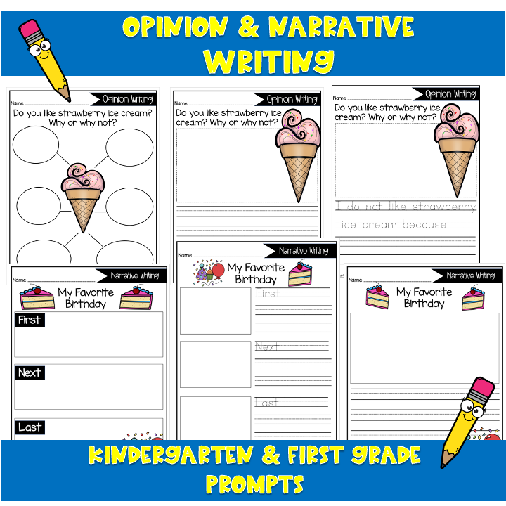 Opinion and Narrative Writing - Clever School Teacher