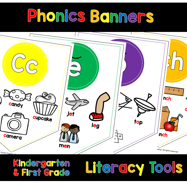 Phonics Banners - Clever School Teacher