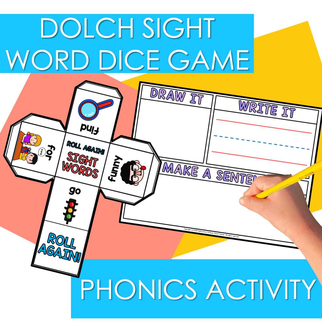 Sight Words Dice Game - Clever School Teacher