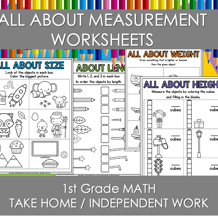 All About Measurement Worksheets - Clever School Teacher