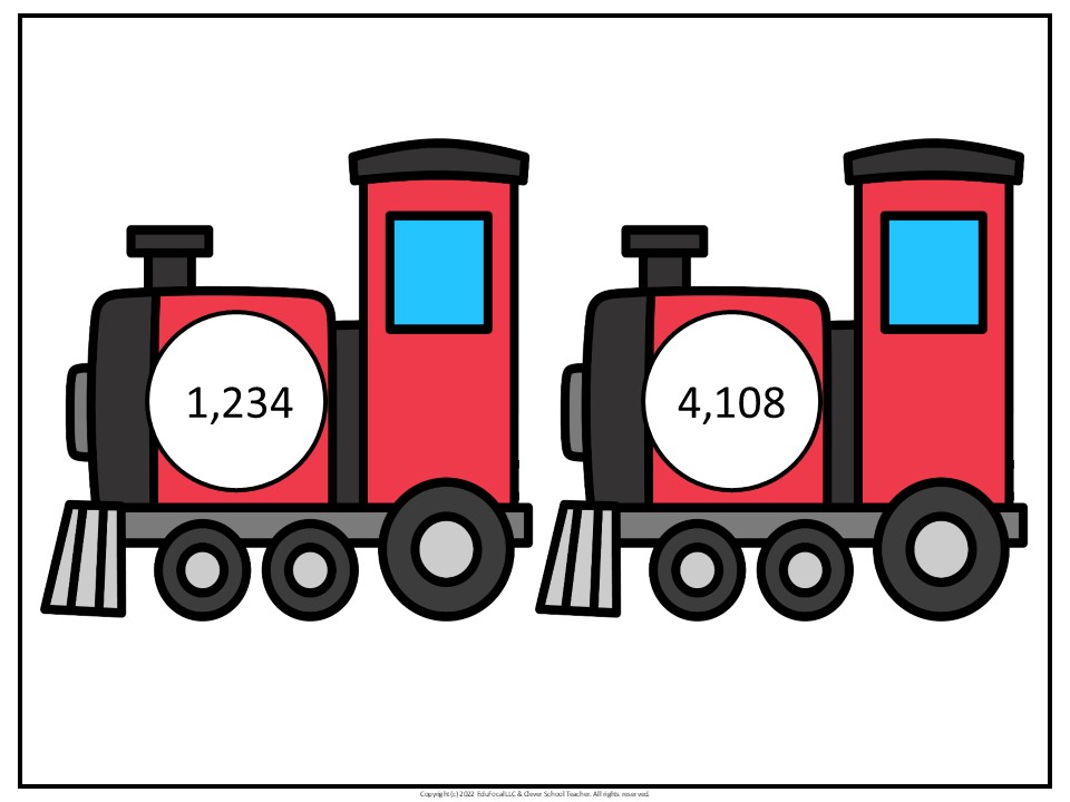Place Value Train Station - Clever School Teacher