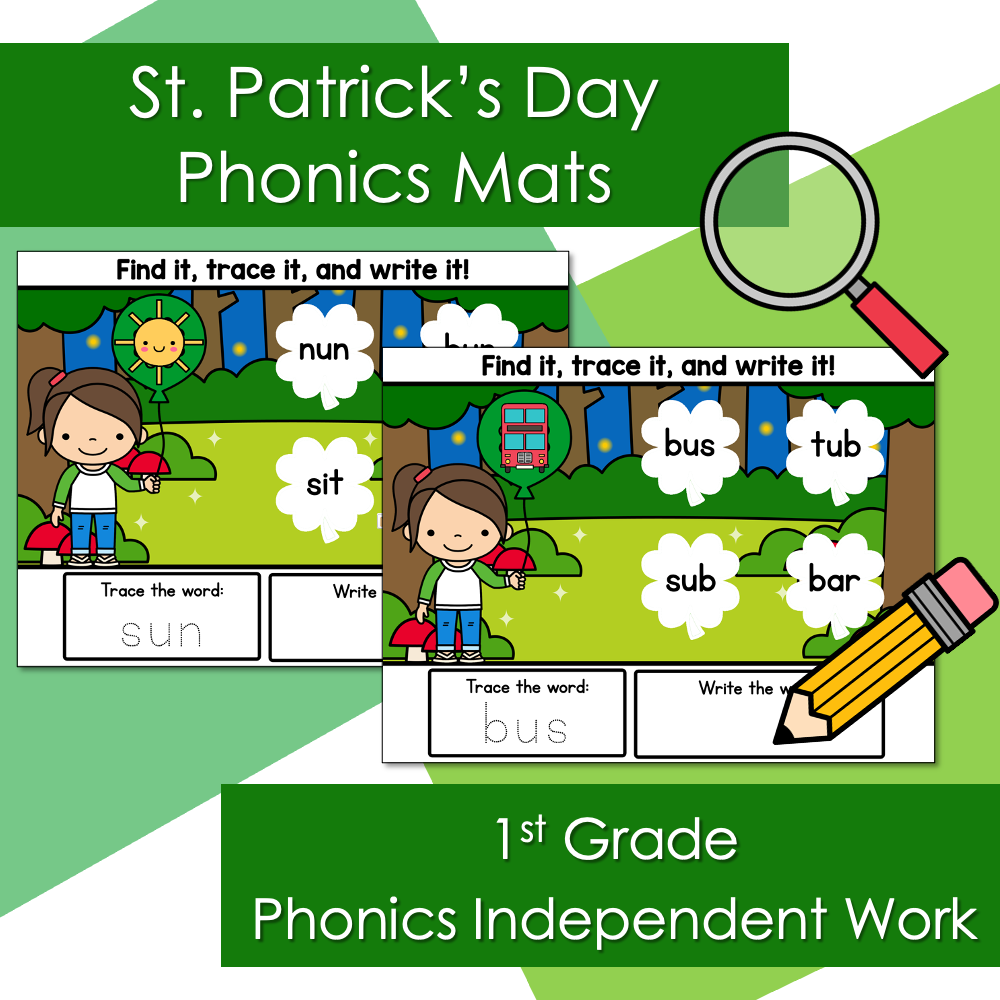 St Patrick’s Day Phonics Mats - Clever School Teacher