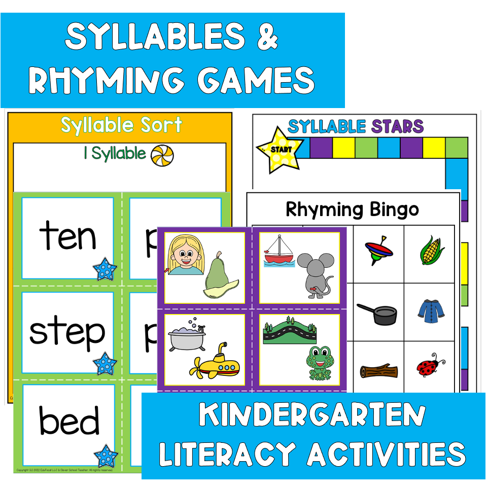 Syllables and Rhyming Games - Clever School Teacher